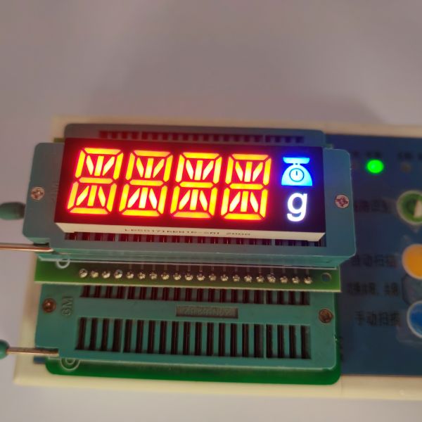 Quality Customized Ultra Red/White/Blue 4-Digit 14-Segment Alphanumeric LED Display for sale