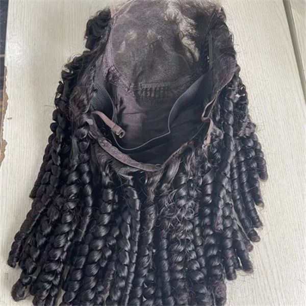 Quality Natural Color Glueless 5X5 Swiss HD Lace Wig Closure Funmi Curl Hair for sale