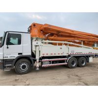 Quality Second Hand 49m Actros Concrete Pump Boom Truck for sale