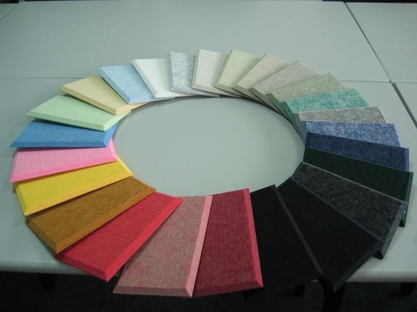 Quality 9mm Soundproof Polyester Fiber Acoustic Wall Panels Environmental Protection for sale