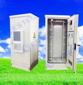 Quality 23U ESTEL Weatherproof Telecom Enclosure With Air Conditioner for sale