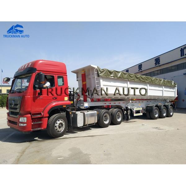 Quality High Capacity Dump Semi Trailer Extra Durability Designed For Mining Transport for sale