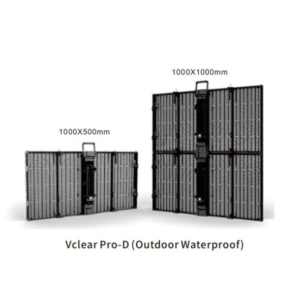 Quality Outdoor LED Grille Screen Big Waterproof Transparent LED Screen for sale
