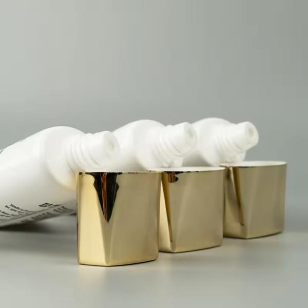 Quality Glossy Empty Plastic Squeeze Tubes Customized White Cosmetic Tube for sale