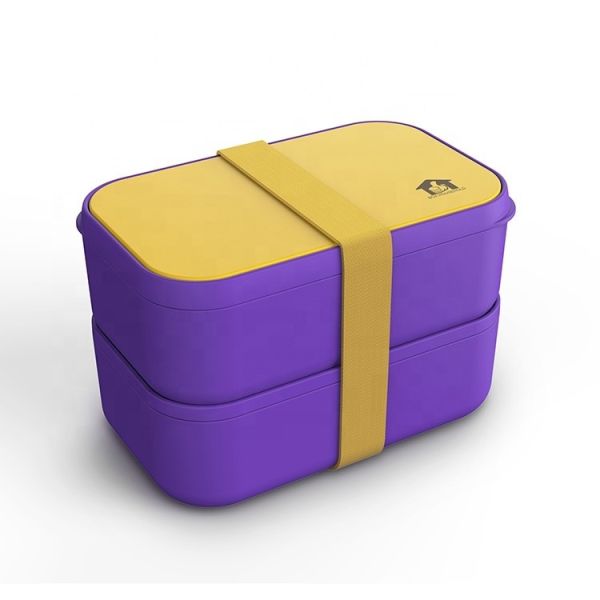 Quality Food Container Feature Microwavable 2-Layer 1000-2000 ml Lunchbox for Adults and for sale