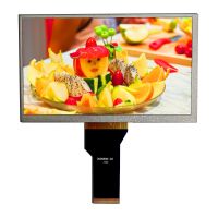 Quality 800x480 Matrix Dots TFT LCD Monitor 12 O'Clock 24 Bits RGB 250nits for sale