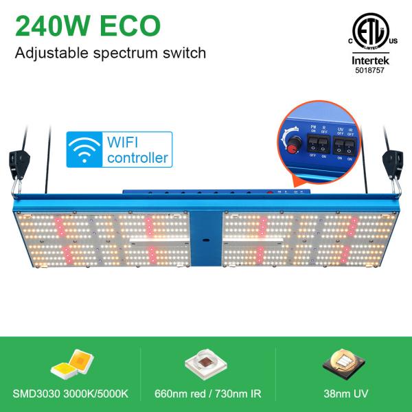 Quality 80x80 Grow Tent SMD3030 240w Indoor LED Plant Light UV IR RED for sale