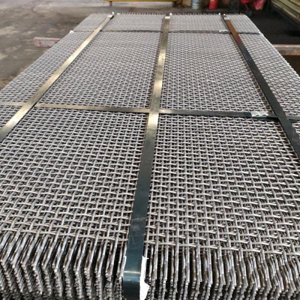 Quality Aggregate Rust Protection Quarry Screen Mesh Lock Crimped for sale