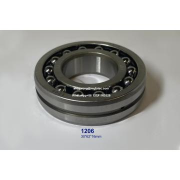 Quality 1206 automotive bearings with oil slot 30*62*16mm for sale