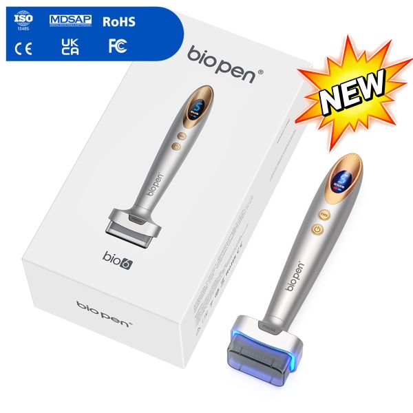 Quality New Design  Vibration EMS+LED Deep Renewal Microneedling Stamp Pen with 5-Level Speed Control and Blue & Red Light Therapy for Home Use for sale