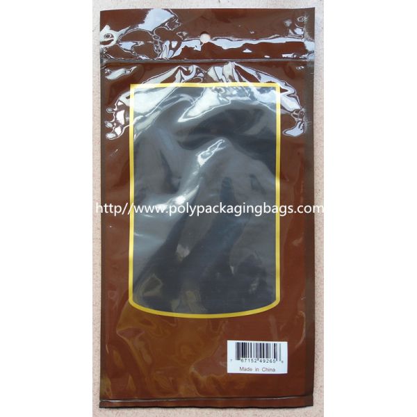 Quality Customized Printed Cigar Packaging Wrap Bags , Mylar Packaging Bags With Ziplock for sale