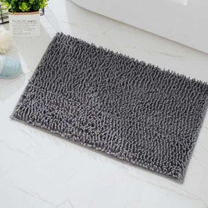 Quality Washable Colorful Non Slip Chenille Bath Rug For Shower Floor for sale