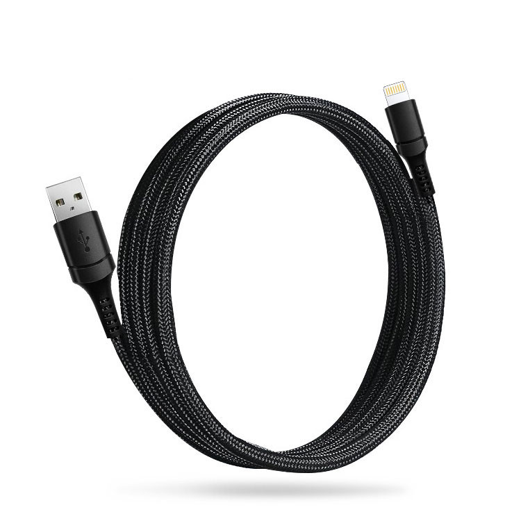 Quality 1m Lighting To Usb Cable Fast Charging Data Cable Nylon Braided for sale