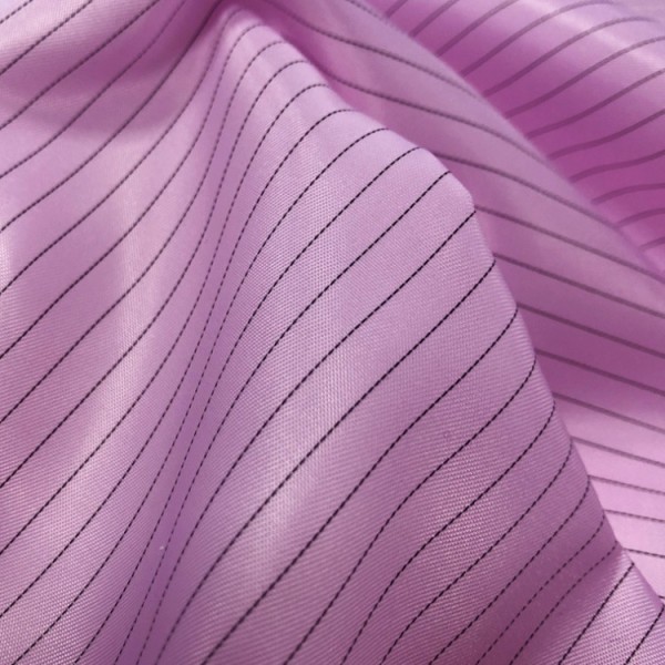Quality 110GSM Anti Static Polyester Carbon ESD Clothing Material for sale