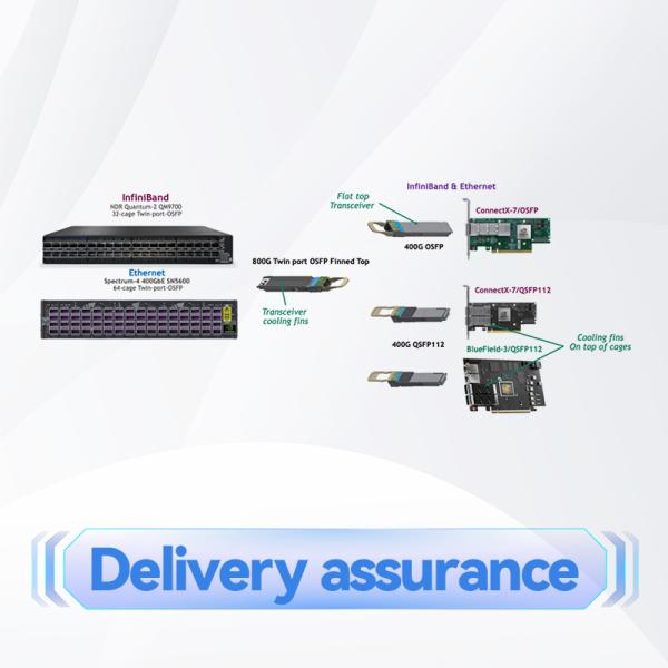 Quality MMA4Z00-NS400 MELLANOX QSFP 400Gb/S Single Port Multimode SR4 50m for sale