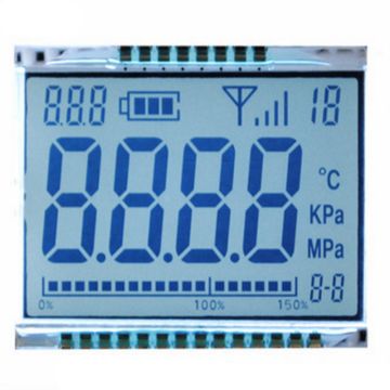 Quality Custom 7 Segment LCD Display Panel / High Contrast Transparent Positve LCD for sale