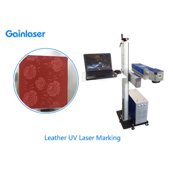 Quality 5000mm/S 5 Watt Wind Cool Flying UV Laser Marking System for sale