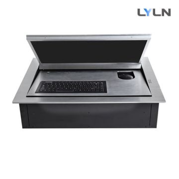 Quality Motorized Flip Up Monitor 15.6 Inch With Keyboard And Mouse PLT-15S for sale