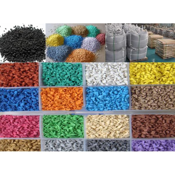 Quality Black SBR Rubber Granules 1mm - 3mm Recycled Crumb Rubber For School for sale