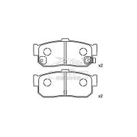 Quality Nissan Bluebird Rear Brake Pads Ceramic Brake Pad D540 , 44060-31U92 for sale