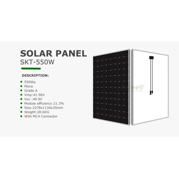 Quality On And Off Grid Solar System With Monocrystalline Silicon Solar Panels With for sale