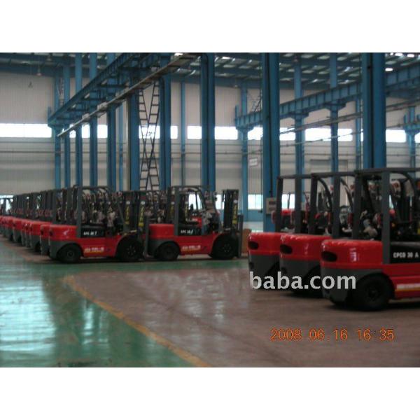 Quality 2200r/Min 10t Logistics Machinery 4 Wheel Electric Forklift for sale