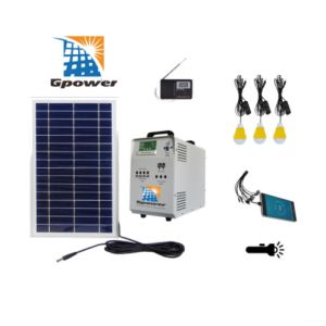 Quality All In 1 100W Solar Home Lighting Kit Rural Solar Power Systems With 3 Bulbs for sale