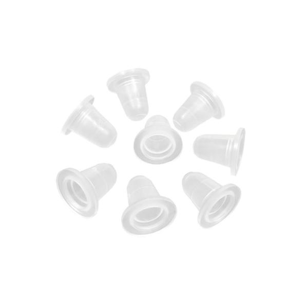 Quality 1.4cm Disposable Durable Silicone Tattoo Ink Ring Caps Eyelash Grafting for sale