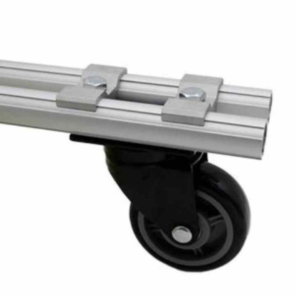 Quality DYE28-02 Castor Wheel Mounting Base Wheel Support Bracket For Lean Rack System for sale