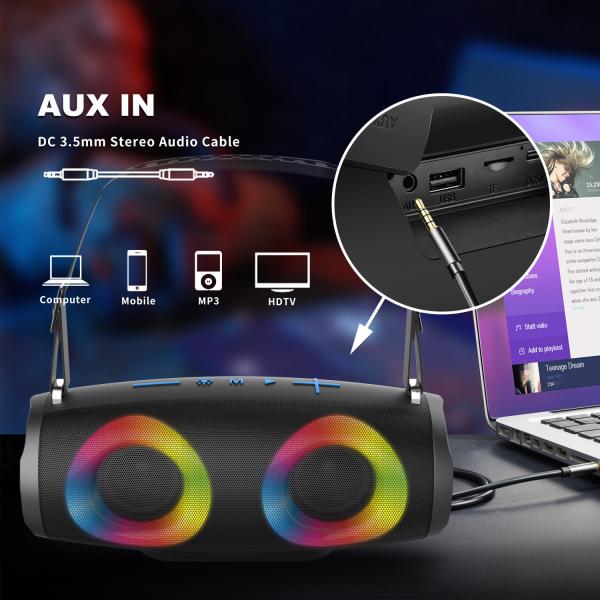 Quality Battery Operated Multifunction Bluetooth Speaker , Stereo Wireless Portable for sale