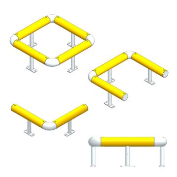 Quality SA Polygon Anti-Collision Guardrails Warehouse Safety Barrier Traffic Guardrails for sale