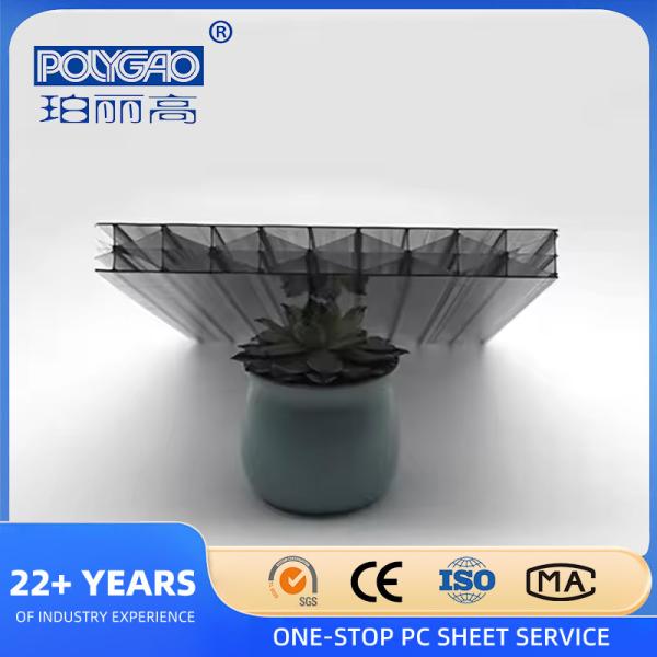 Quality UV Coated Multiwall Roofing Polycarbonate Sheet 30mm X Triple PC Hollow Sheet for sale