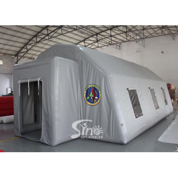 Quality Grey Tunnel Airtigt Inflatable double With clear window for warehouse or for sale