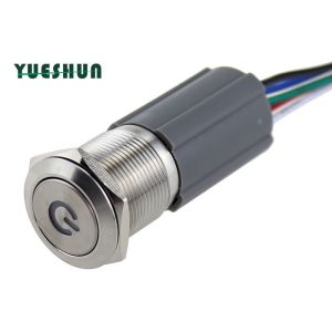 Quality IP67 Waterproof Push Button On Off Switch With Harness Plug For 19MM Mounting for sale