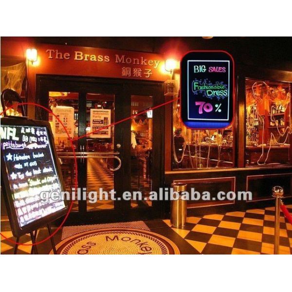 Quality Customizable LED Message Writing Board Illuminated Erasable Neon Sign DIY for sale