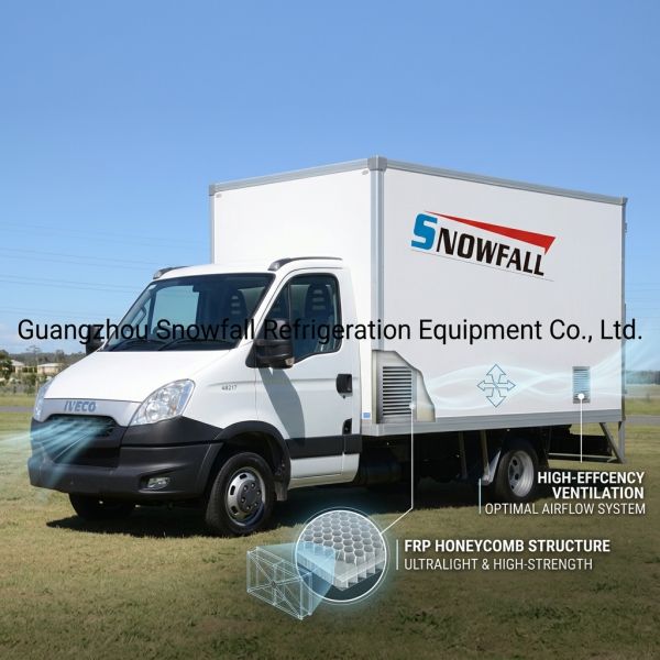Quality Ventilation System Equipped FRP Honeycomb Dry Cargo Box with Panel Kit Assembly for sale
