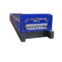 Quality Hydraulic Cutting Trapezoidal Detla Metal Roof Roll Forming Machine for sale