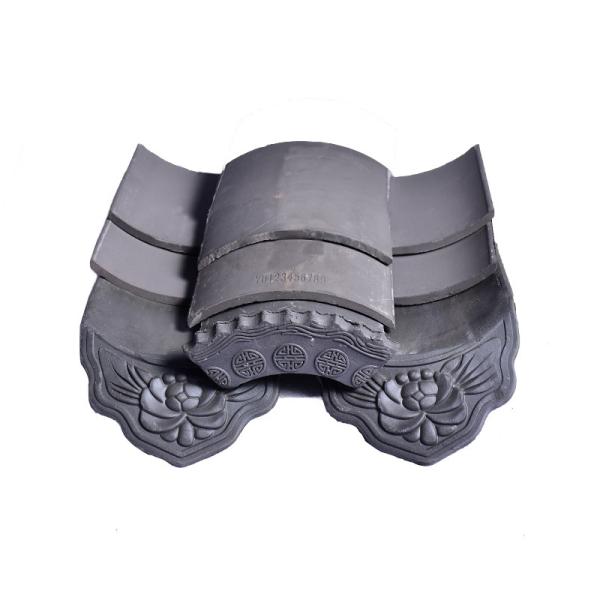 Quality Eaves Japanese Ceramic Roof Tiles Traditional Clay Tiles Temple Garden for sale