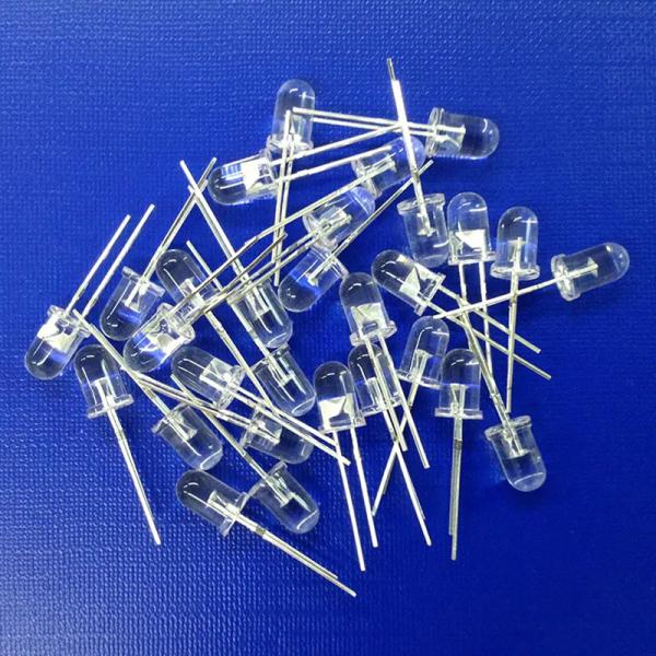 Quality Customized IR Diode 45deg Round Head Shape 0.1W Power Dissipation 1000 Mcd 5mm IR 880nm LED Emitter For Vision Product for sale