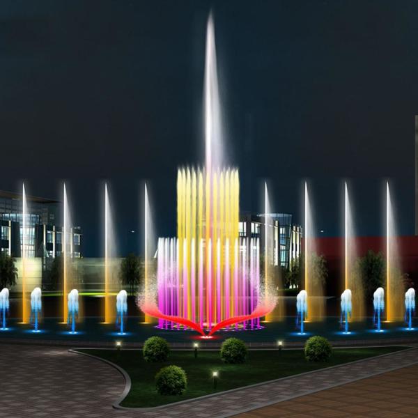 Quality Customized Size Waterscape Laser Water Screen Movie Show Fountain ISO CE Certification for sale