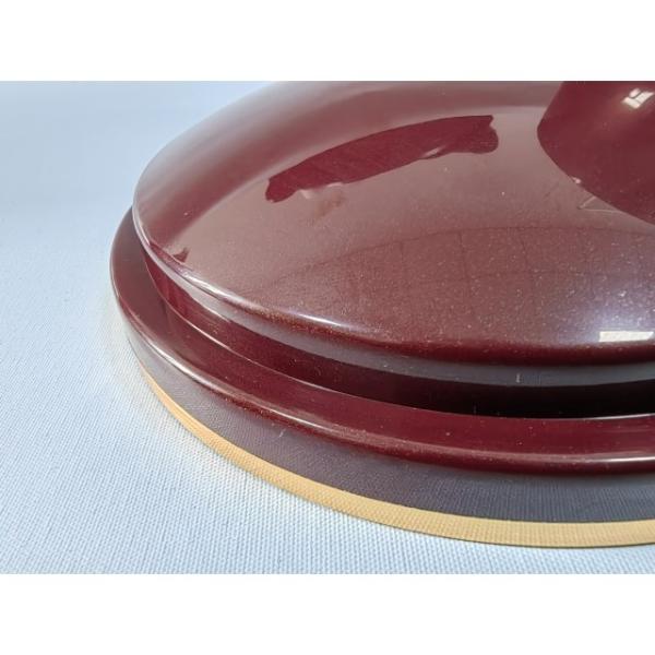 Quality Bordeaux Color Funeral Ash Urn With Gold Belt For Human Reserved In ABS Plastic for sale
