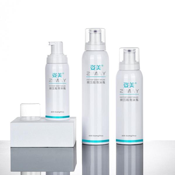 Quality Round 250ml Foaming Pump Bottle Screen Printing For Facial Cleanser for sale