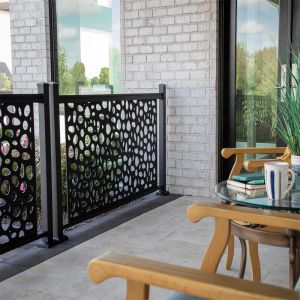 Quality Black Security Aluminum Railing for Balcony and Stairs for sale