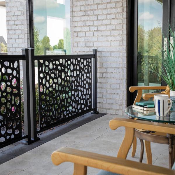 Quality Black Security Aluminum Railing for Balcony and Stairs for sale