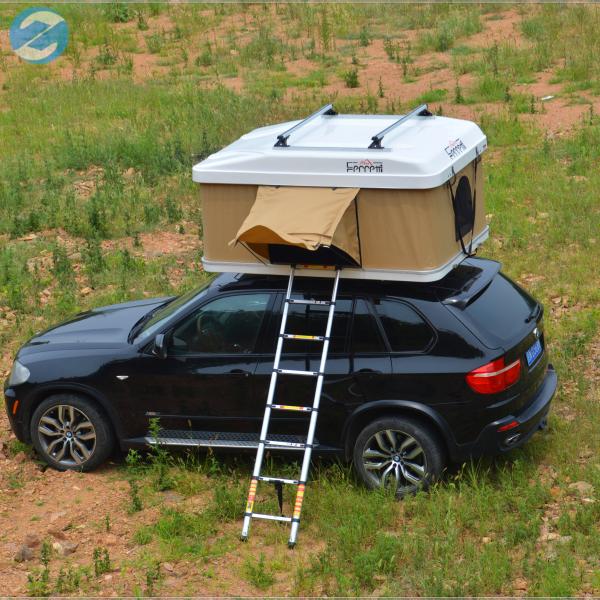Quality 130x216x100cm Off Road Car Roof Top Tent with Beige Annex Room and Hard Shell Design for sale