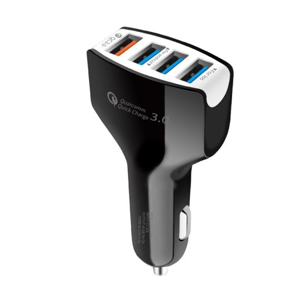 Quality QC 3.0 Fast Car Phone Charger , 30W Multi USB Port Car Charger for sale