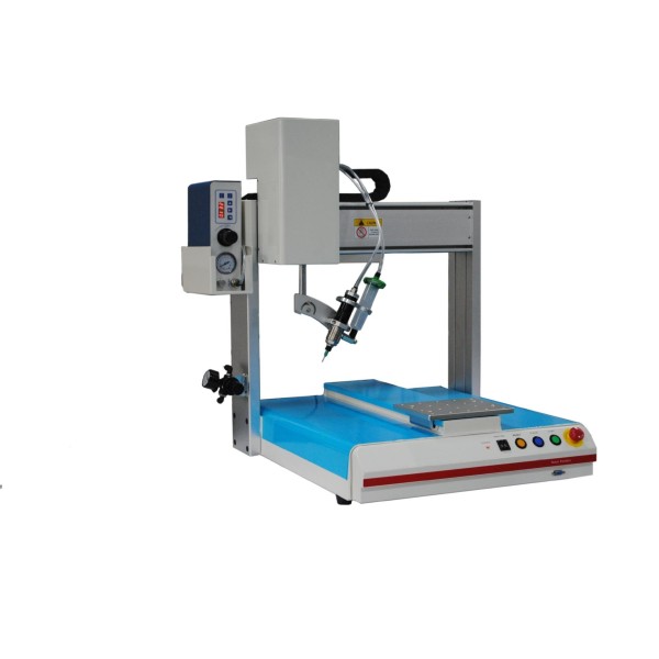 Quality 3 axis automatic desktop dispenser liquid syringe glue dispensing robot portable for sale