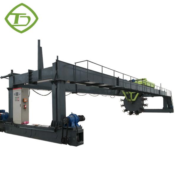 Quality Turning Fermentation Compost Equipment Straw Wheel Compost Turner for sale
