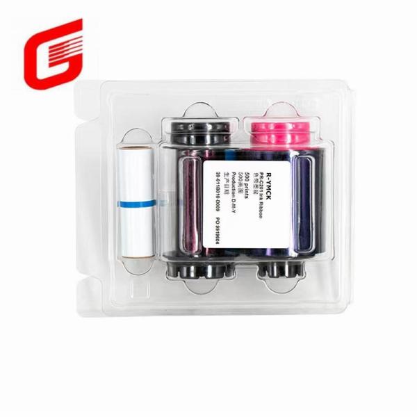 Quality Carton Size 48X35.5X26 cm PR5002-R4C Color Ribbon for NISCA PR-C201 ID Card for sale