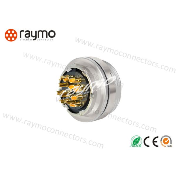 Quality 16 Mm 8 Pins Threaded Cable Connectors HEG EGG HGG Mechanical Color Coding for sale
